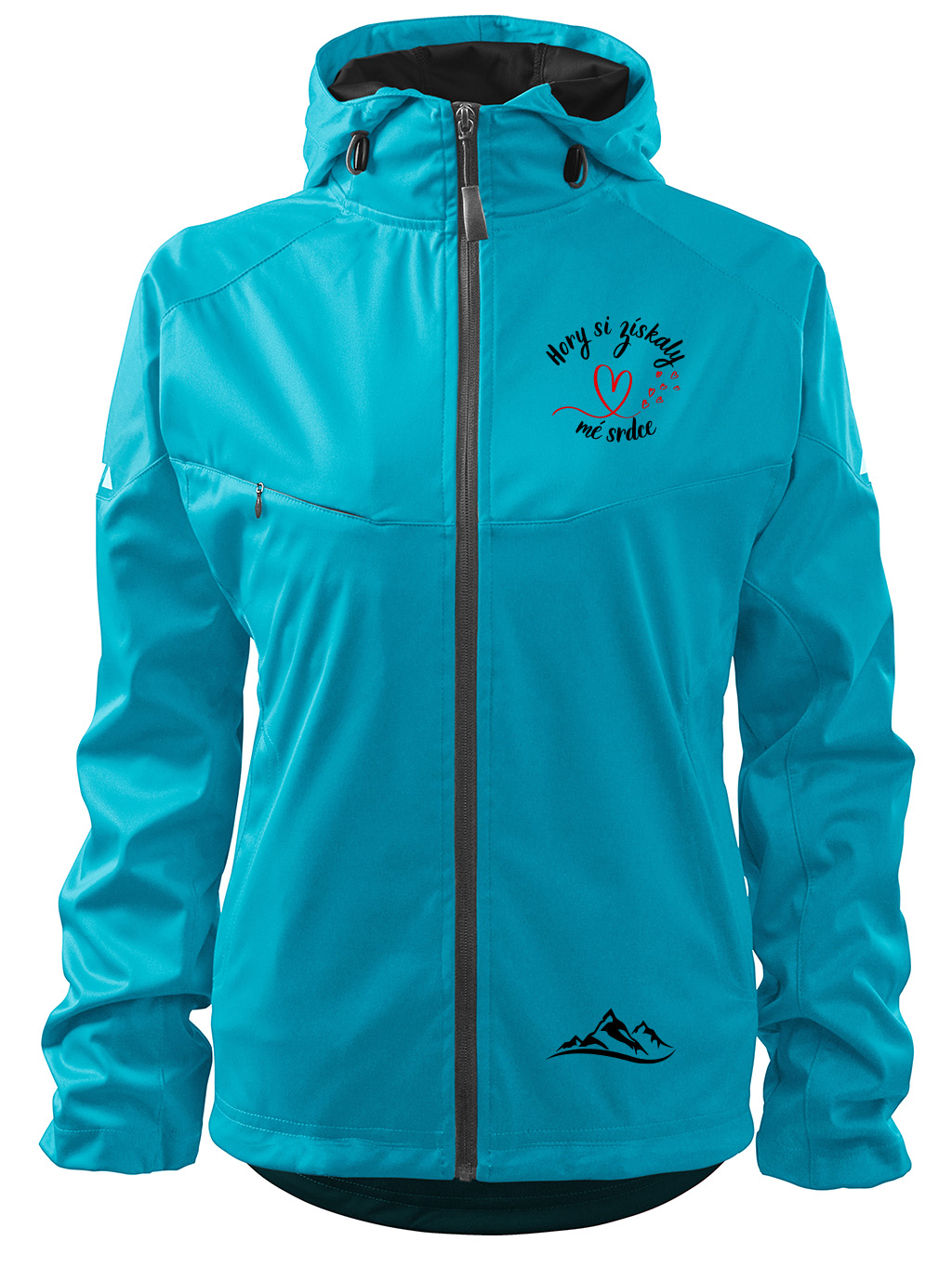 Dámské softshellové bundy s potiskem UNLOCKED