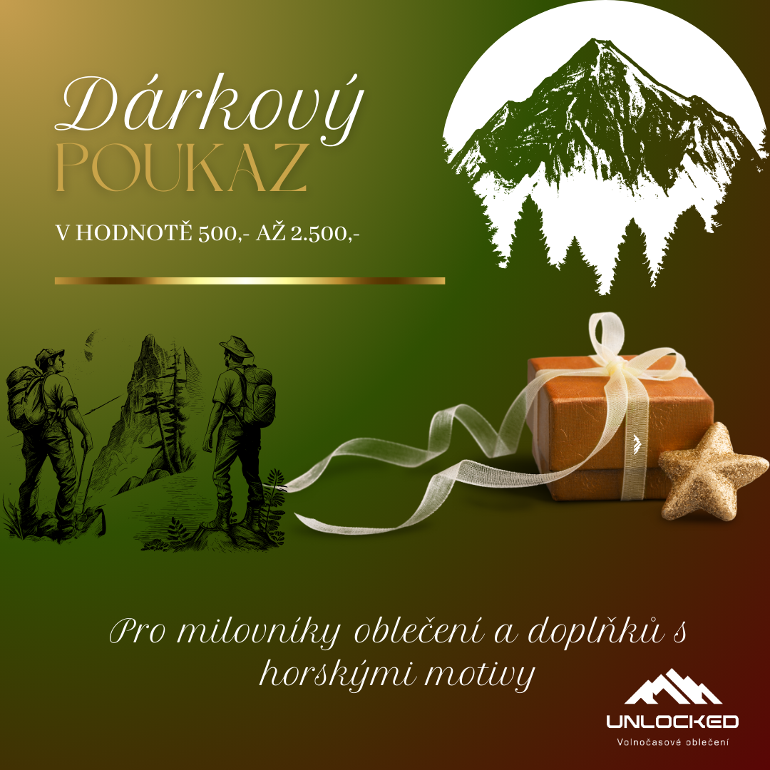 Dárkové poukazy - Volnočasové oblečení UNLOCKED